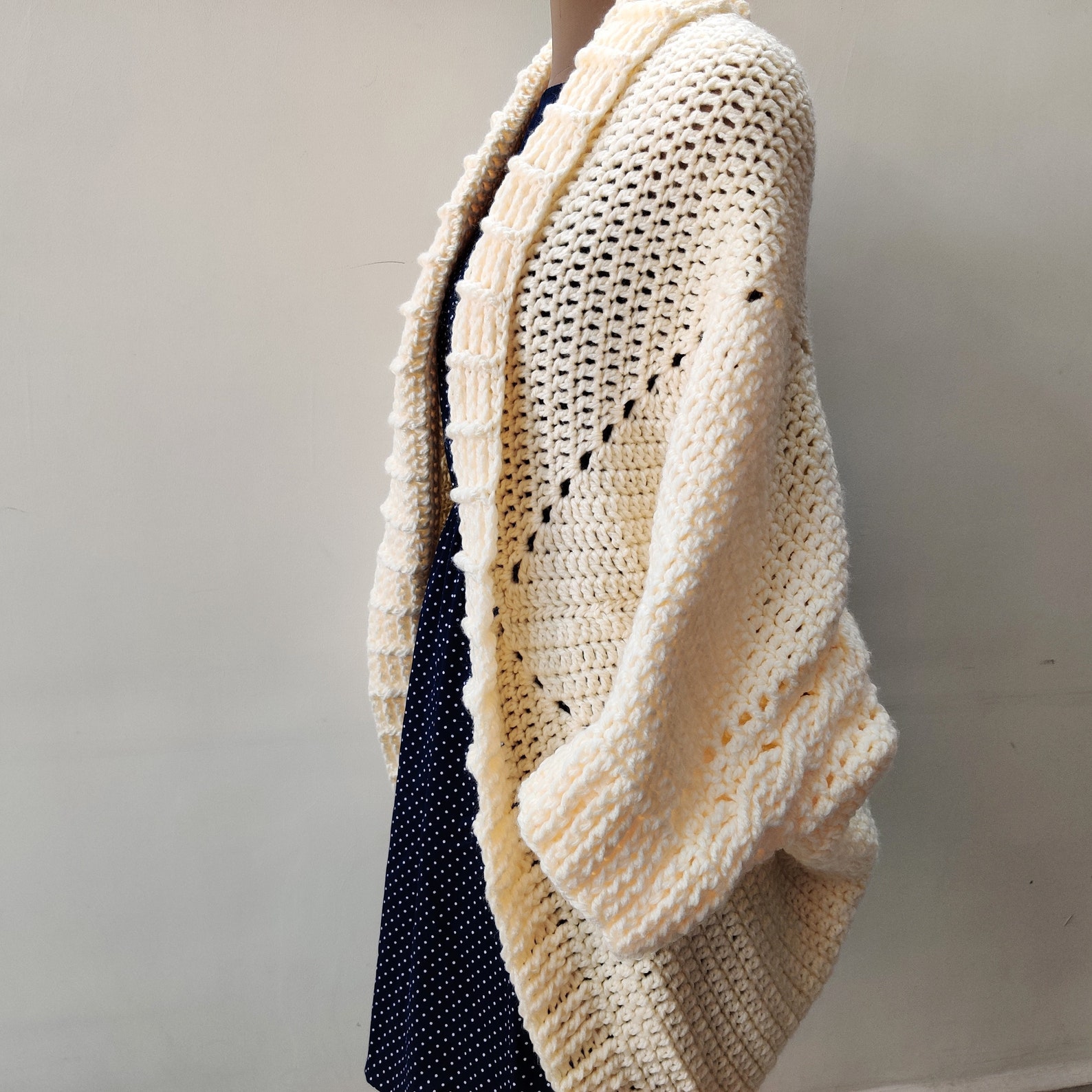 Crochet Pattern of Cocoon Shrug Easy Womens Cable Cocoon - Etsy