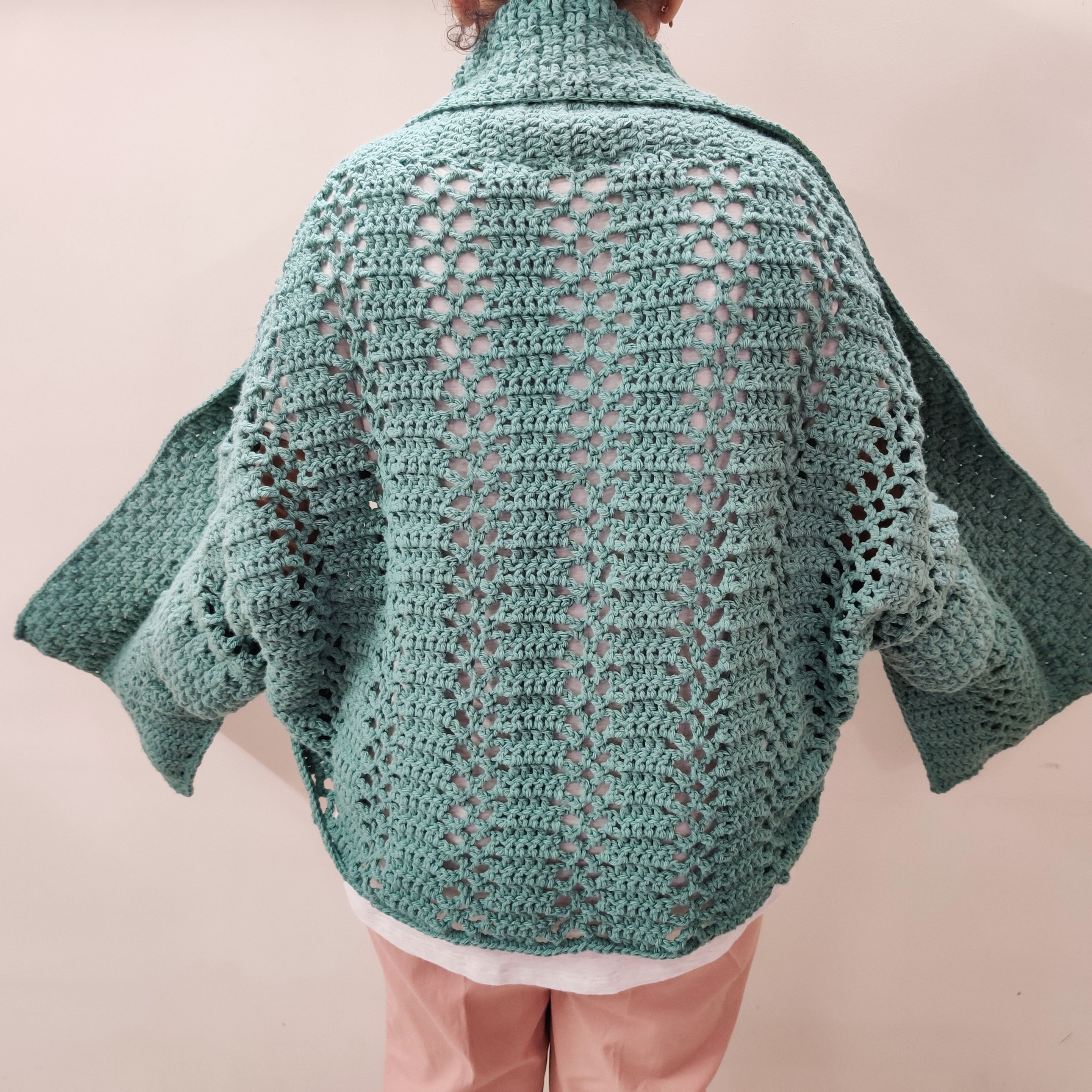 Easy Crochet Cardigan Pattern Cardigan With Pockets Made From - Etsy
