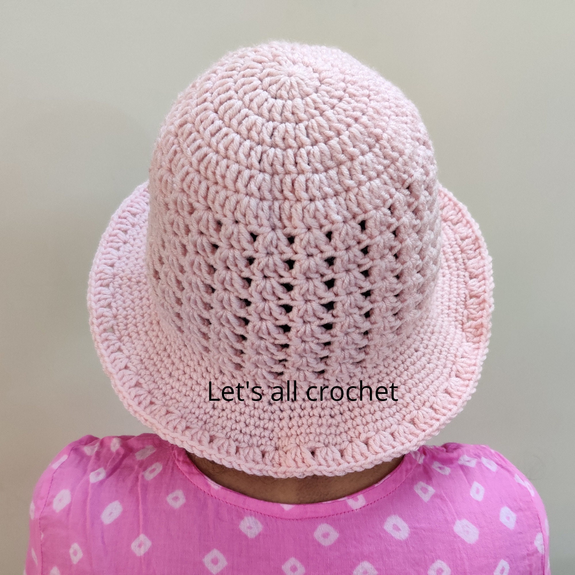 Crochet Easy Lacy Bucket Hat Easy Crochet Pattern For Sun Hat Etsy