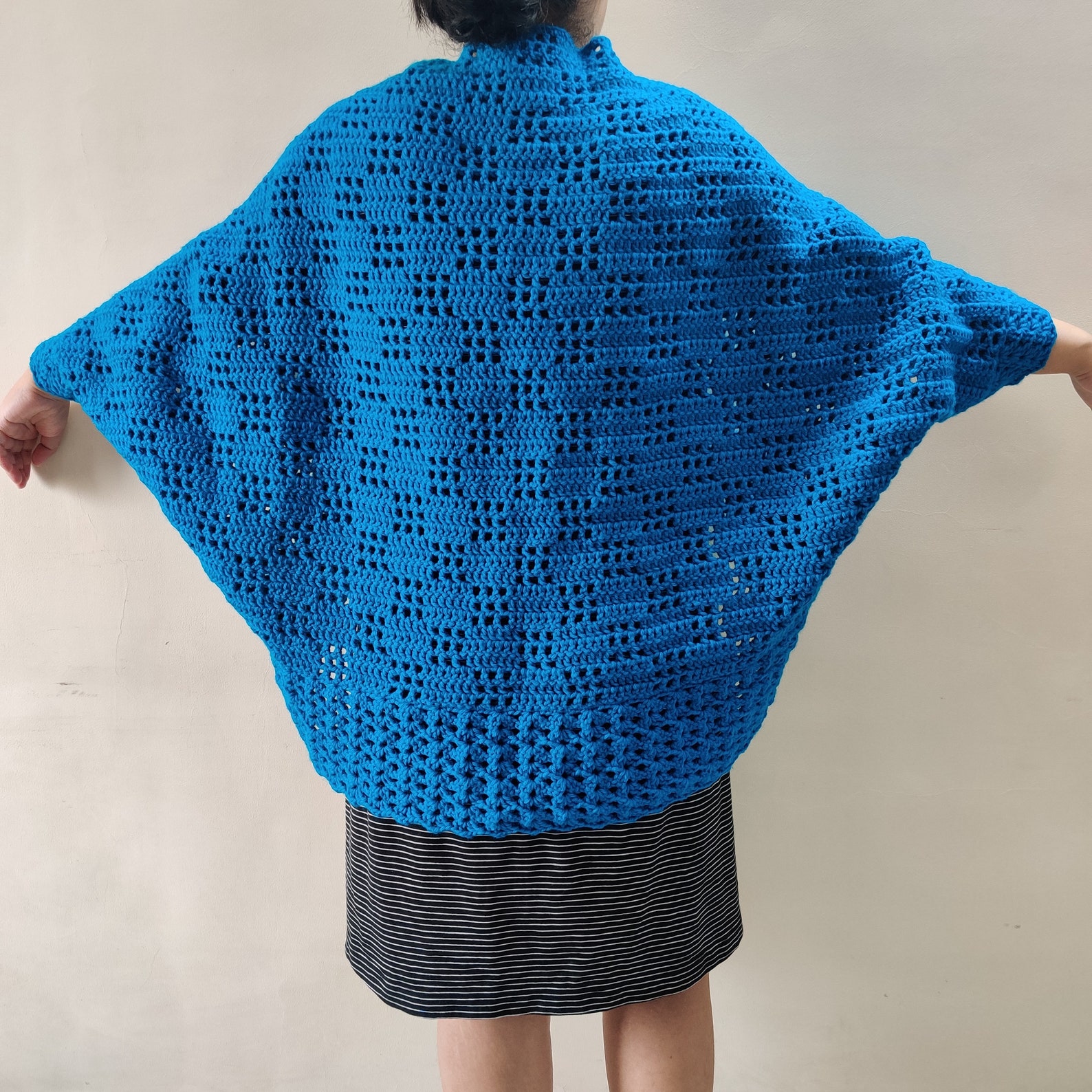 Easy Crochet Cocoon Shrug Pattern for Beginners - Womens Lacy Shrug ...