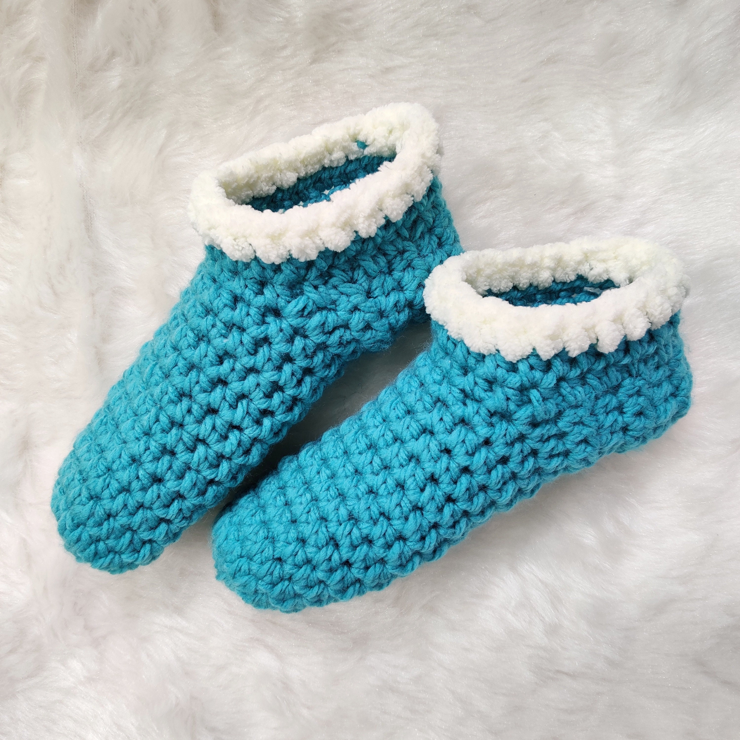 Crochet Beginner Chunky Socks Crochet Slippers Easy House | Etsy