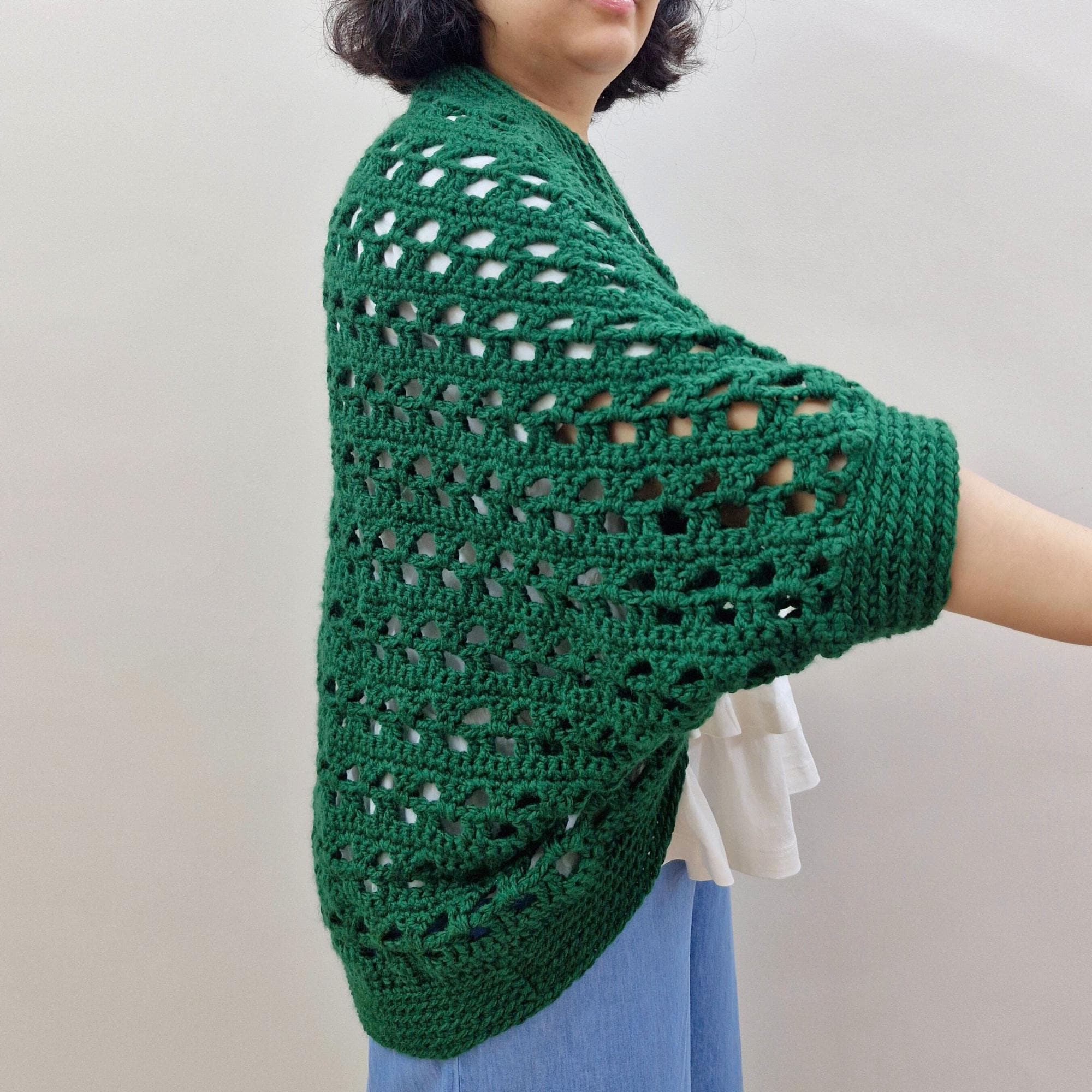 Easy Cocoon Shrug Crochet Pattern Beginner Crochet Cardigan Women’s ...