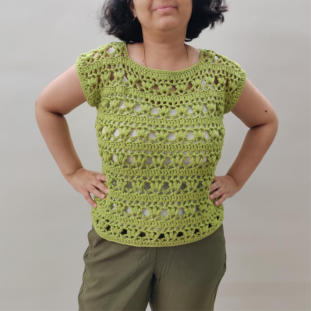 Petal Blossom Top Pattern | Easy Crochet Top | XS-5XL Sizes | Beginner ...