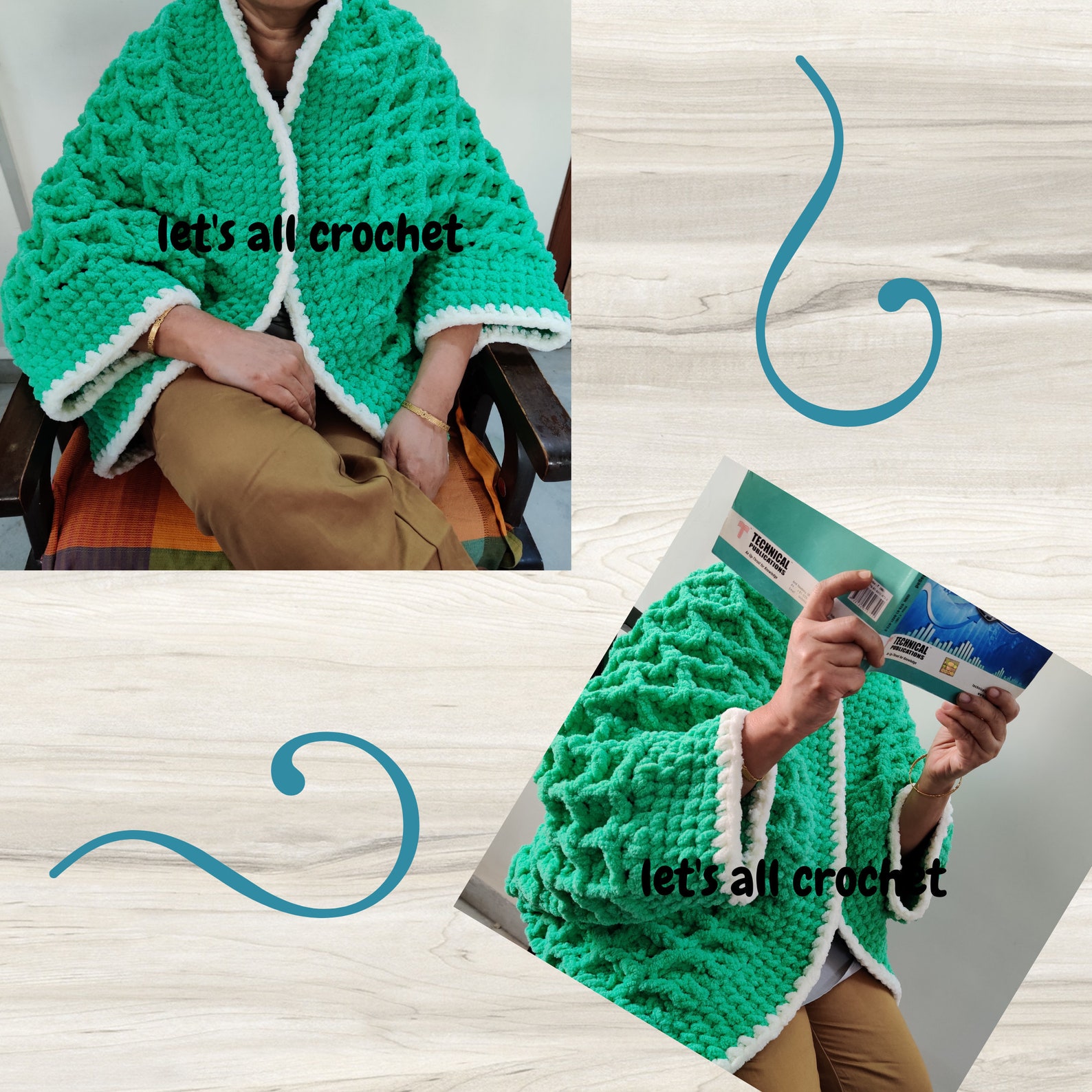 Teddy Bear Lounging Shrug Crochet Pattern Cocoon Shrug Easy - Etsy