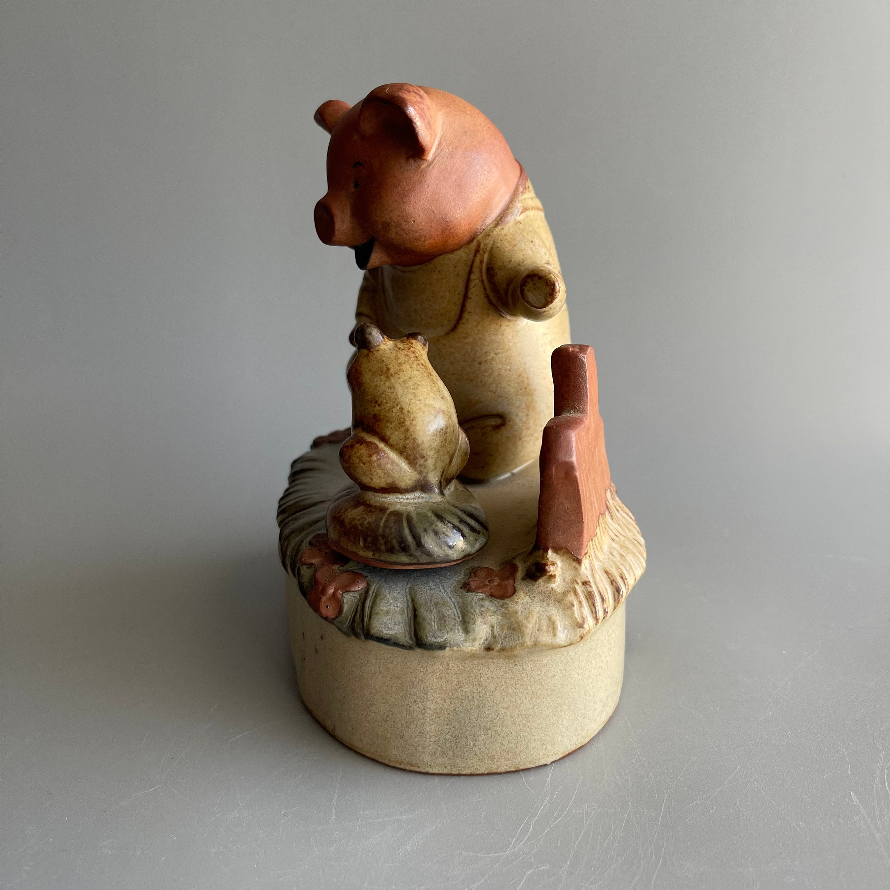 Vintage UCTCI Japan Ceramic Musical Figurine Happy Anthropomorphic ...