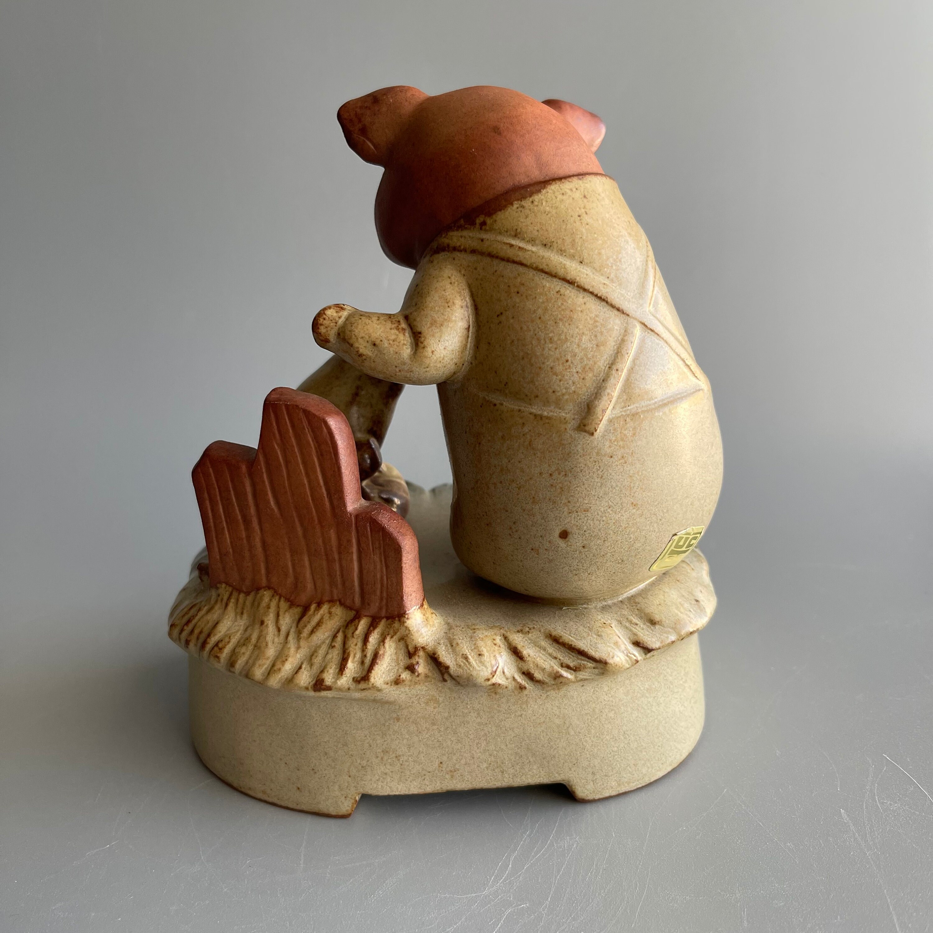 Vintage UCTCI Japan Ceramic Musical Figurine Happy Anthropomorphic ...