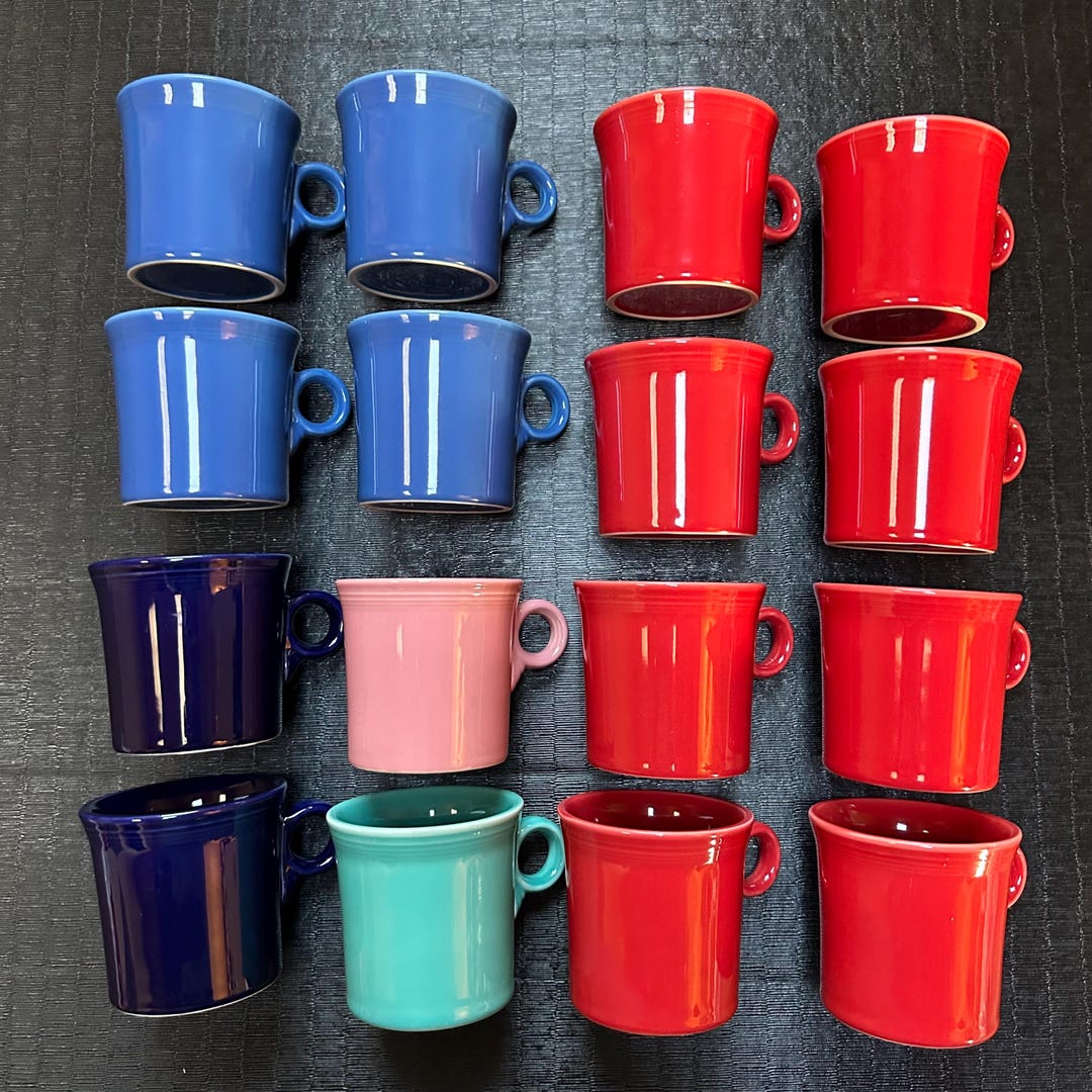 HLC Fiesta USA - Ring Handled Mug - Glossy Mugs - Variety of Colors - Etsy