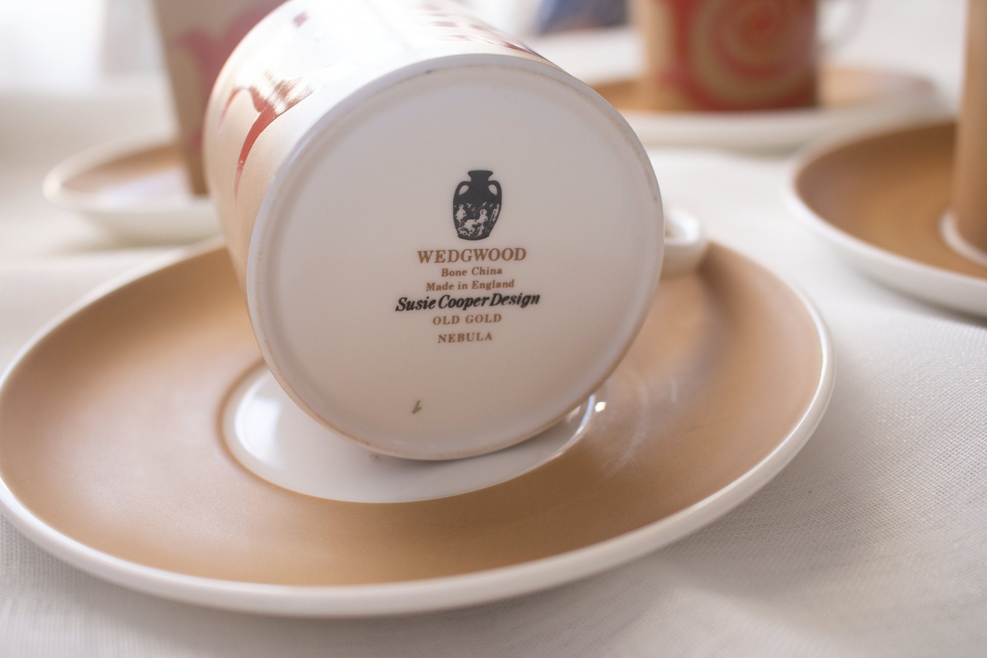 Vintage Wedgwood Fine Bone China Coffee/tea Cup Set of 6 Mid Century ...