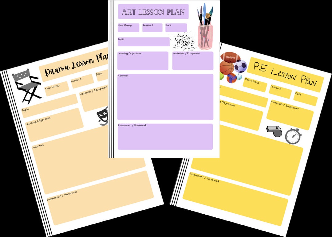 P.E Art & Drama | Subject Specific Lesson Plans | Simple and Easy | Fun ...