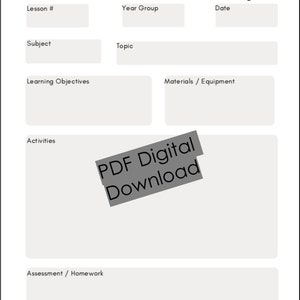 Teachers Printable Bundle | Lesson Plan Template | Weekly Planner ...