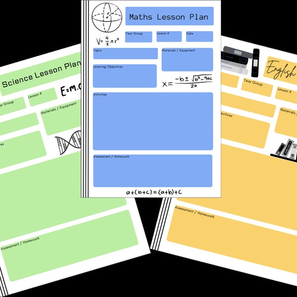 English Lesson Plans - Etsy