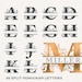 Split Font Svg Monogram Split Letter Svg Aphabet Split Font Png Family ...