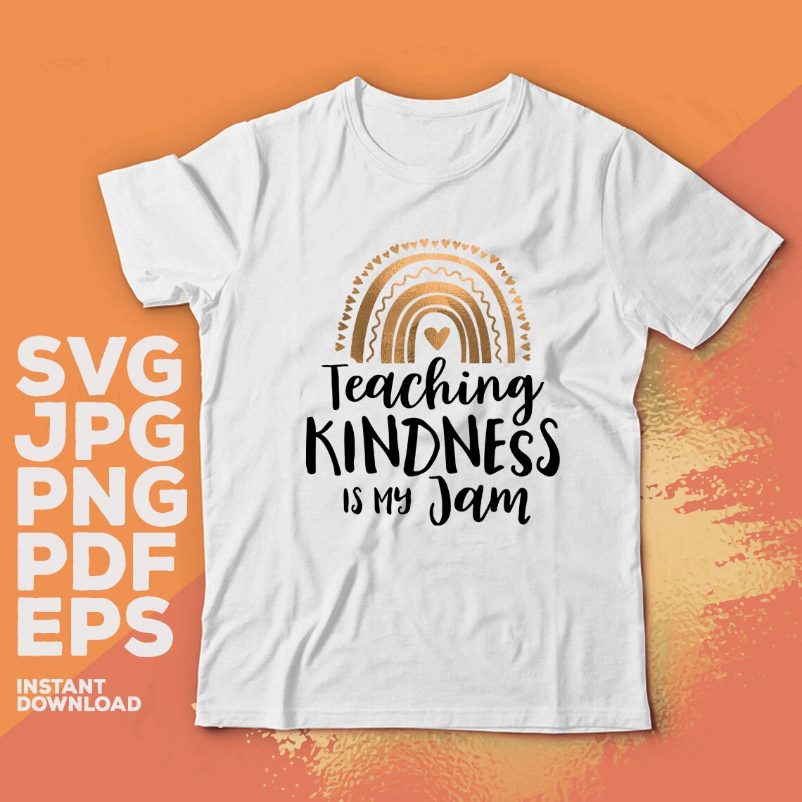 Teaching Kindness is My Jam Svg Teacher Rainbow Svg Back to - Etsy