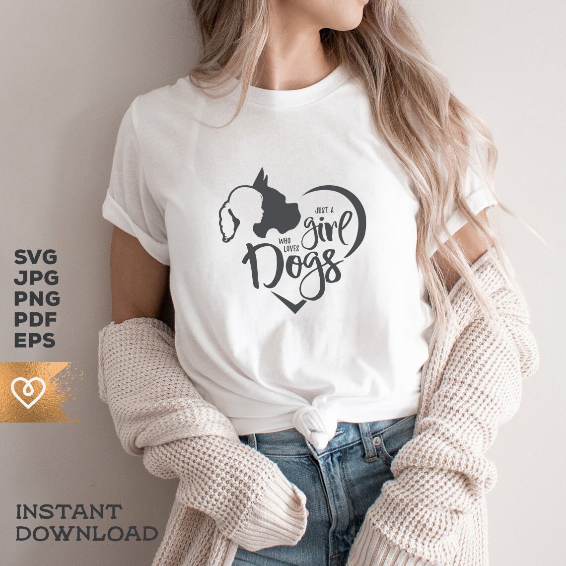 Dog Girl Svg Just A Girl Who Loves Dogs Svg Dog Girl - Etsy