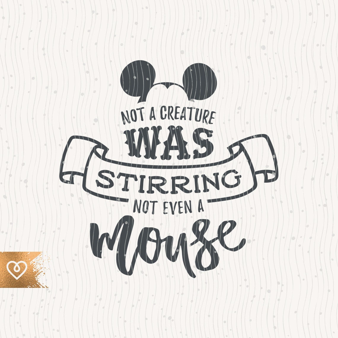 Not A Creature Svg Was Stirring Png Not Even a Mouse Cut File for ...