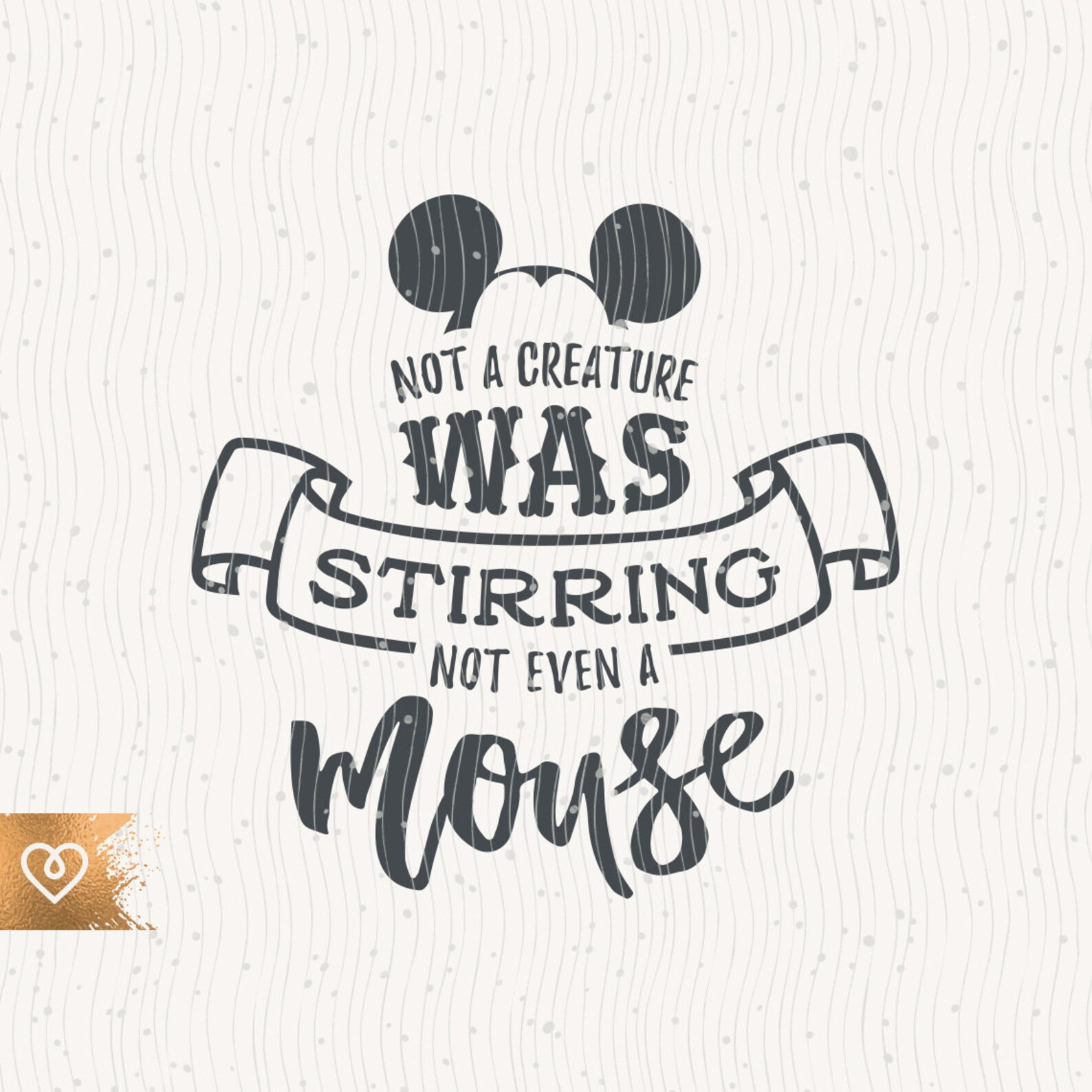 Not A Creature Svg Was Stirring Png Not Even a Mouse Cut File - Etsy
