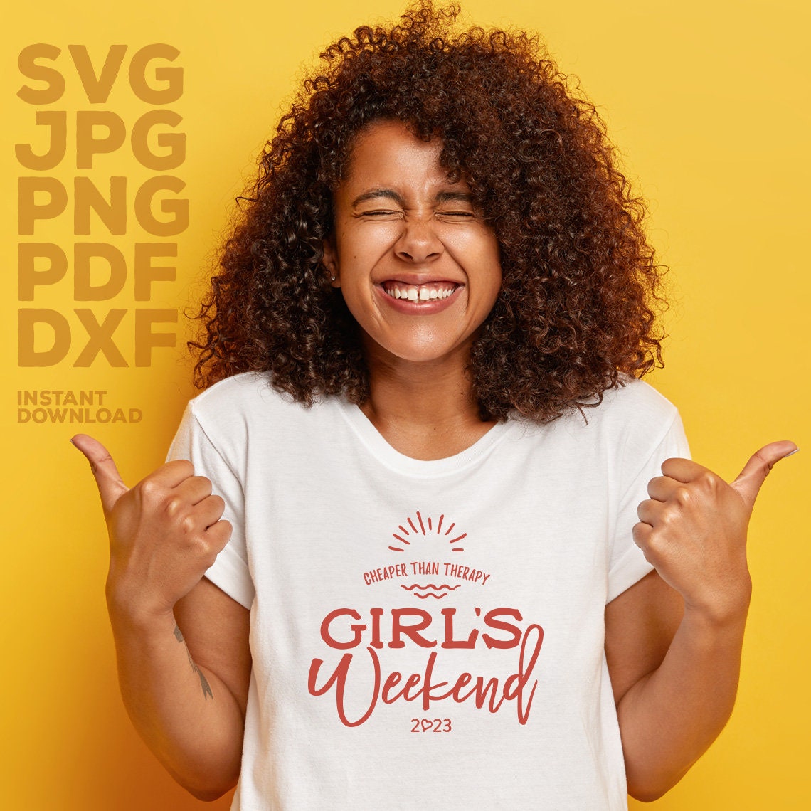 Girl's Weekend Svg Cheaper Than Therapy Svg 2023 Girls - Etsy