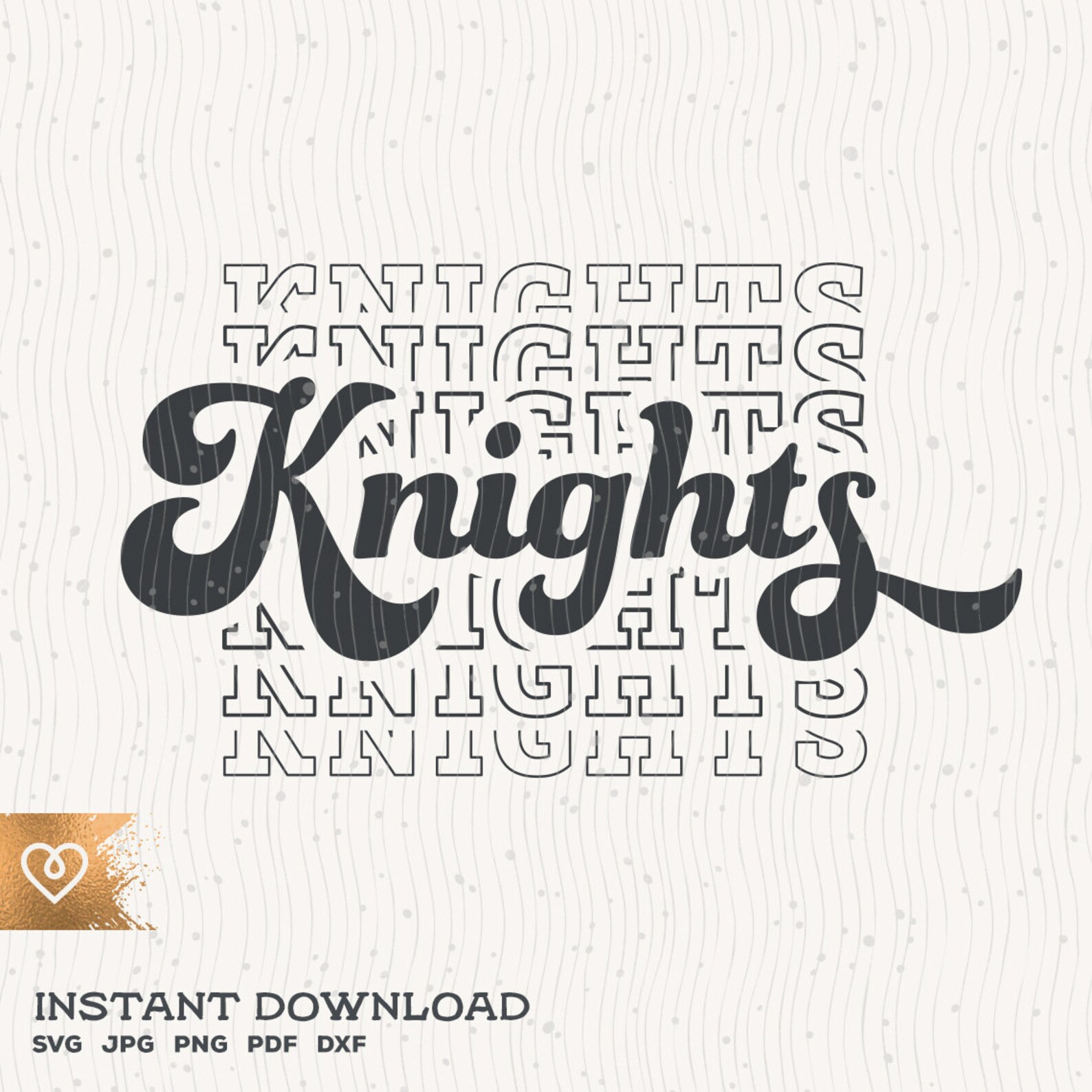 Knights Retro School Spirit Svg Knights Echo Png Knight Pride - Etsy