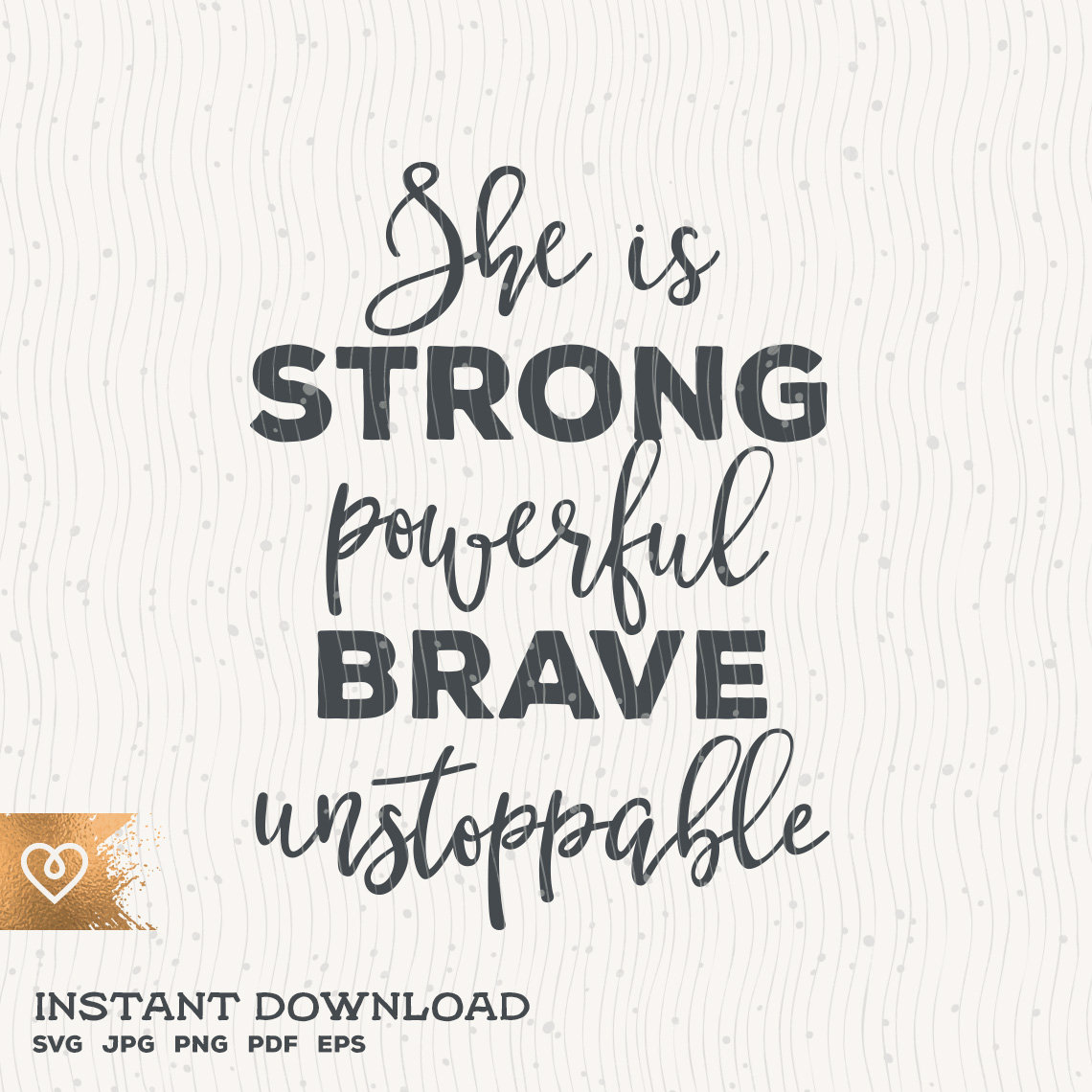 She Is Strong Powerful Brave Unstoppable Svg Pretty Strong | Etsy