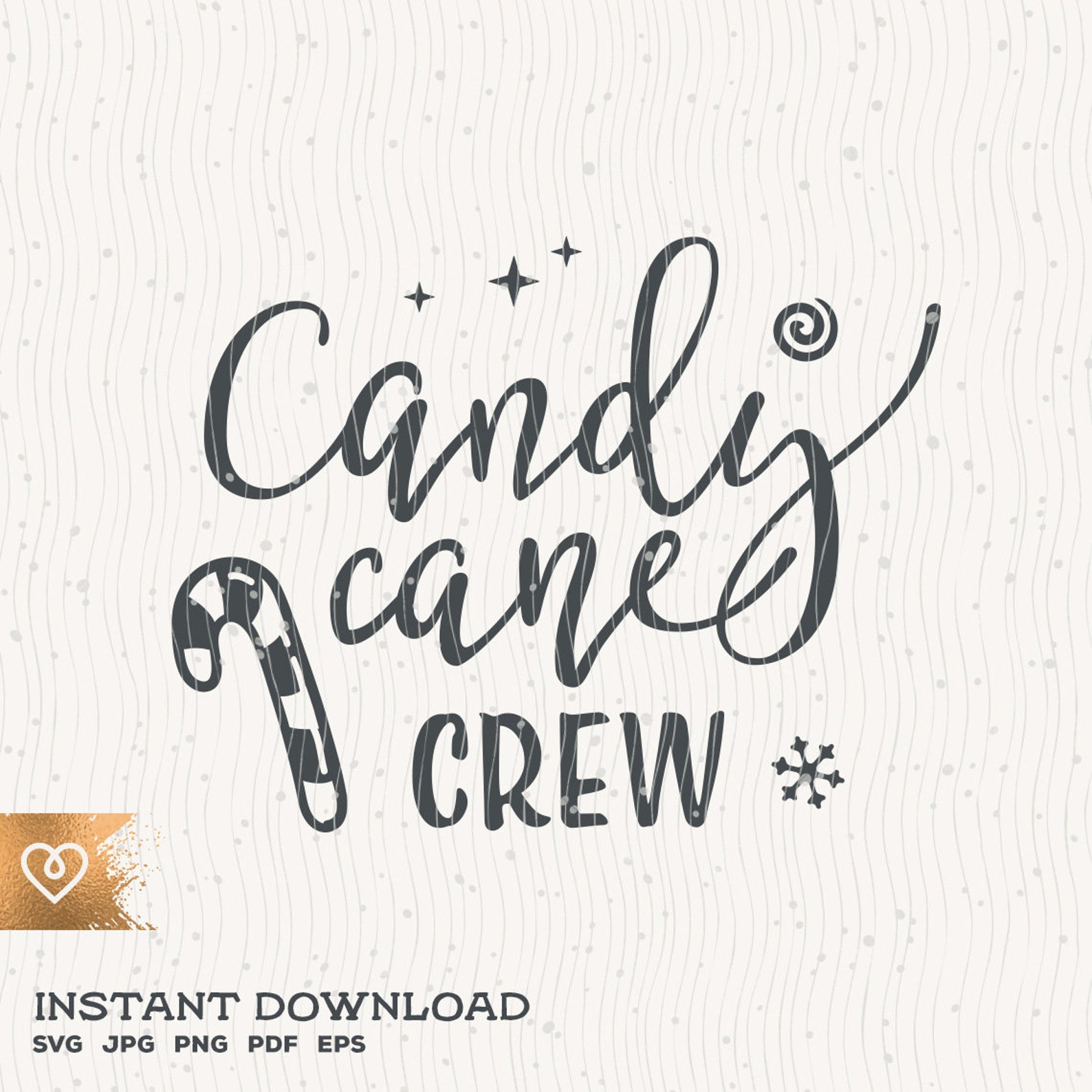 Candy Cane Crew Svg Christmas Candy Png Sweet Xmas Cut File - Etsy