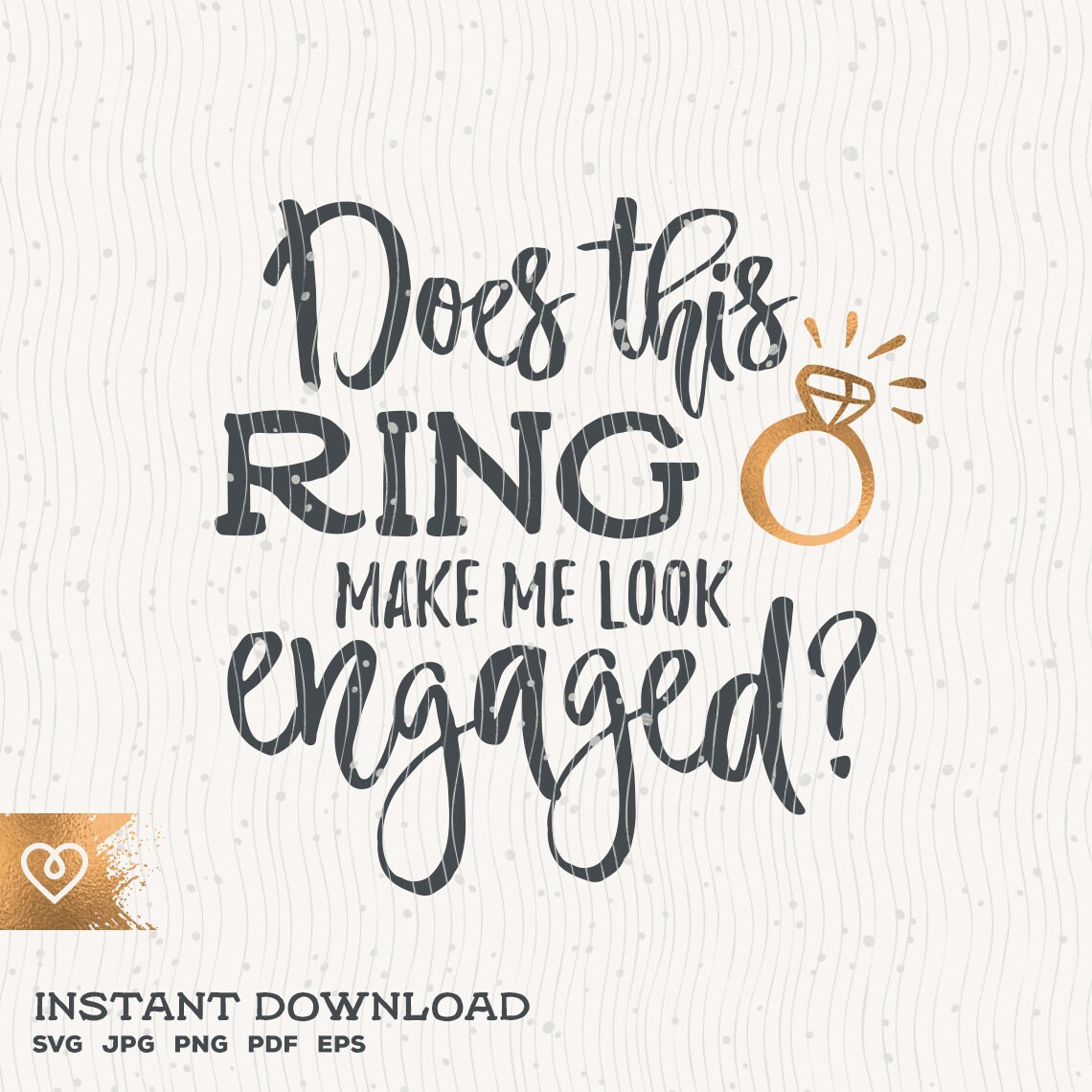 Engagement Ring Svg Look Engaged Diamond Ring Svg Bride | Etsy