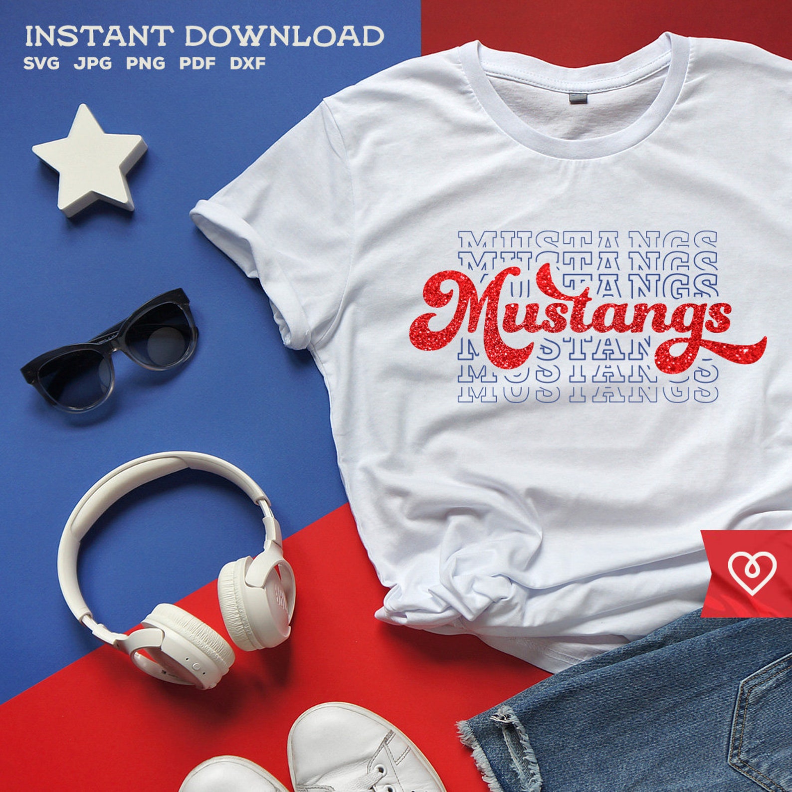 Mustangs School Spirit Svg Mustang Pride Png Retro Mustangs - Etsy