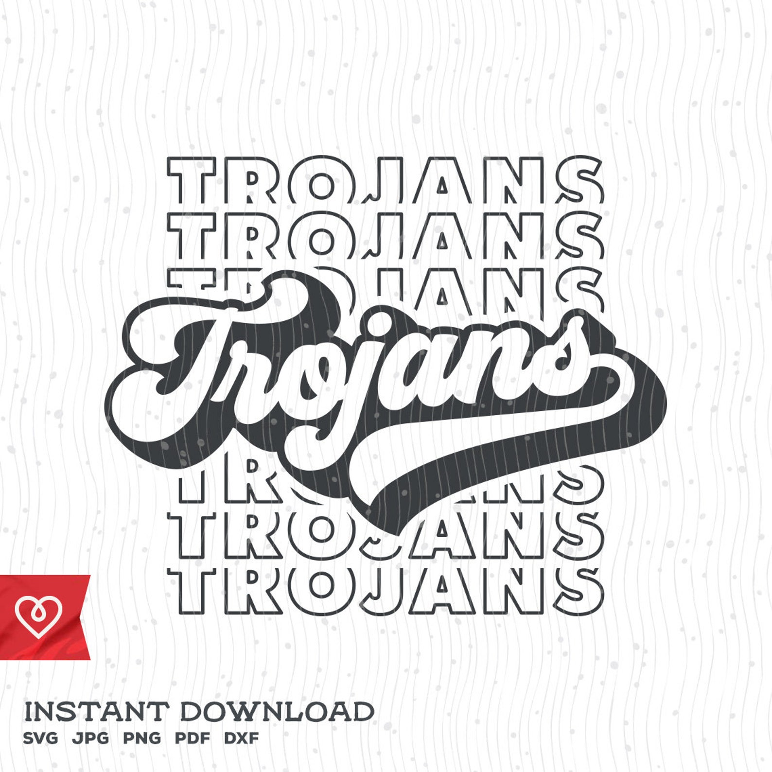 Trojans School Spirit Svg Retro Design Trojan Pride Png Trojans ...