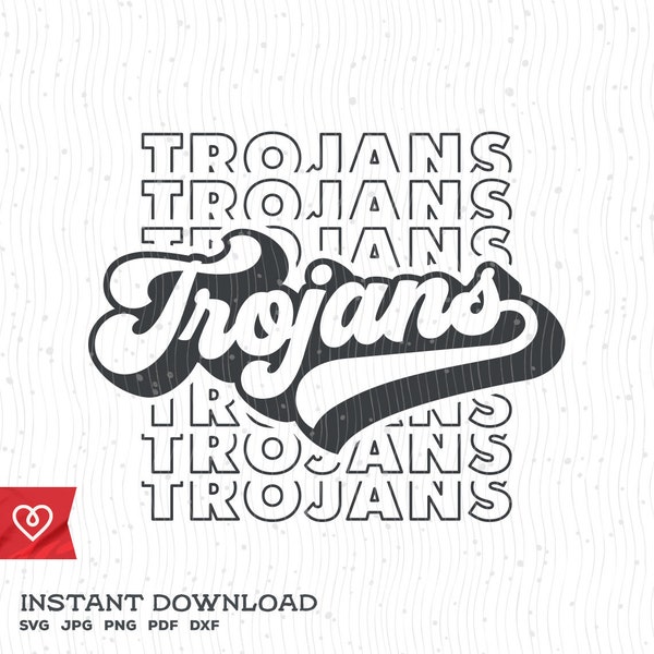 Trojans Football Svg - Etsy
