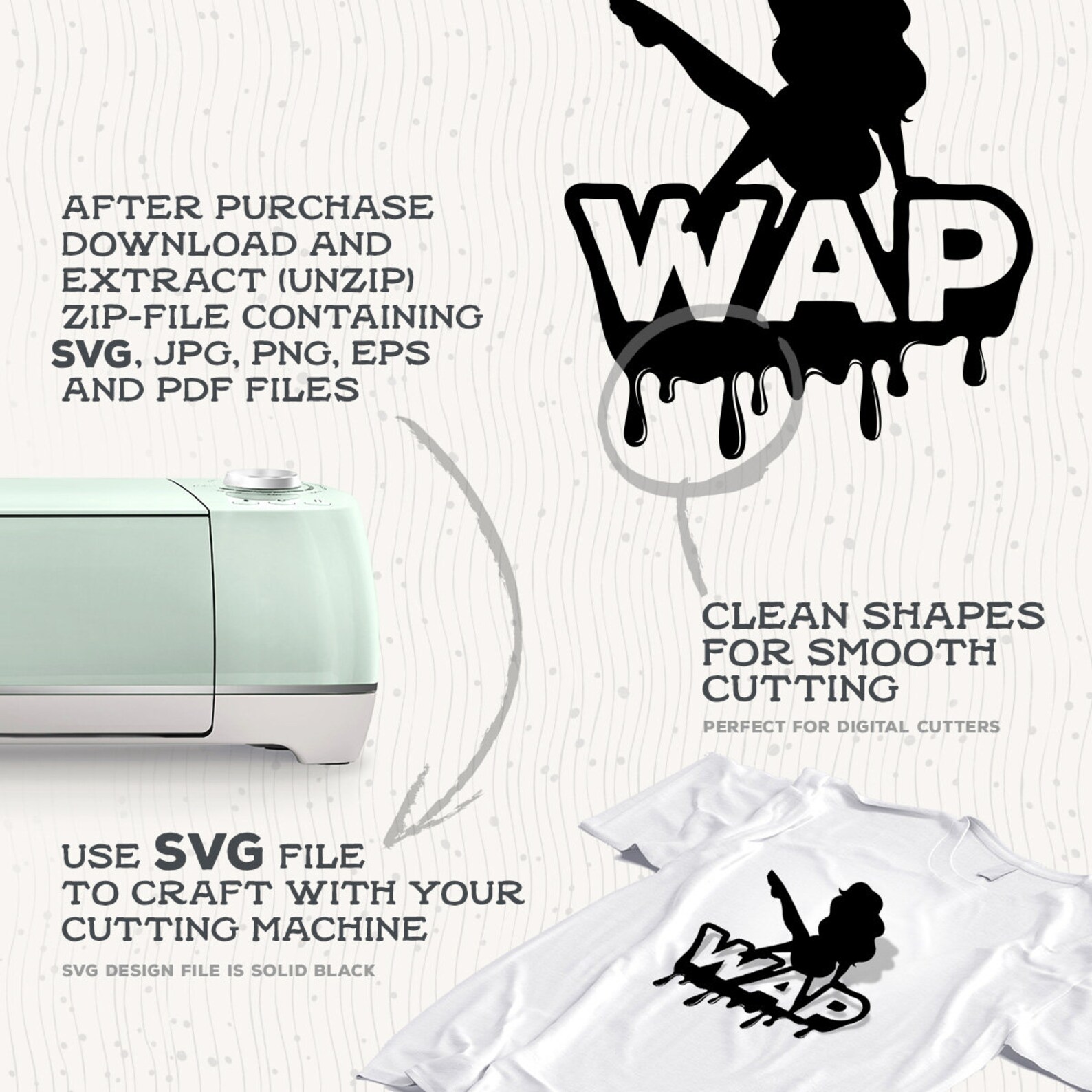 WAP Svg Girl Game Weak Png Cricut Instant Download Cut File | Etsy