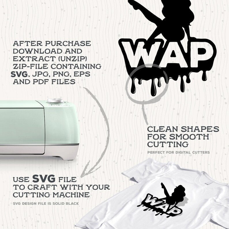 WAP Svg Girl Game Weak Png Cricut Instant Download Cut File | Etsy