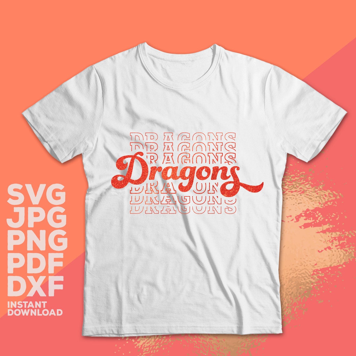 Dragons Retro Svg Dragons School Spirit Png Dragon Pride Vintage Cheer ...