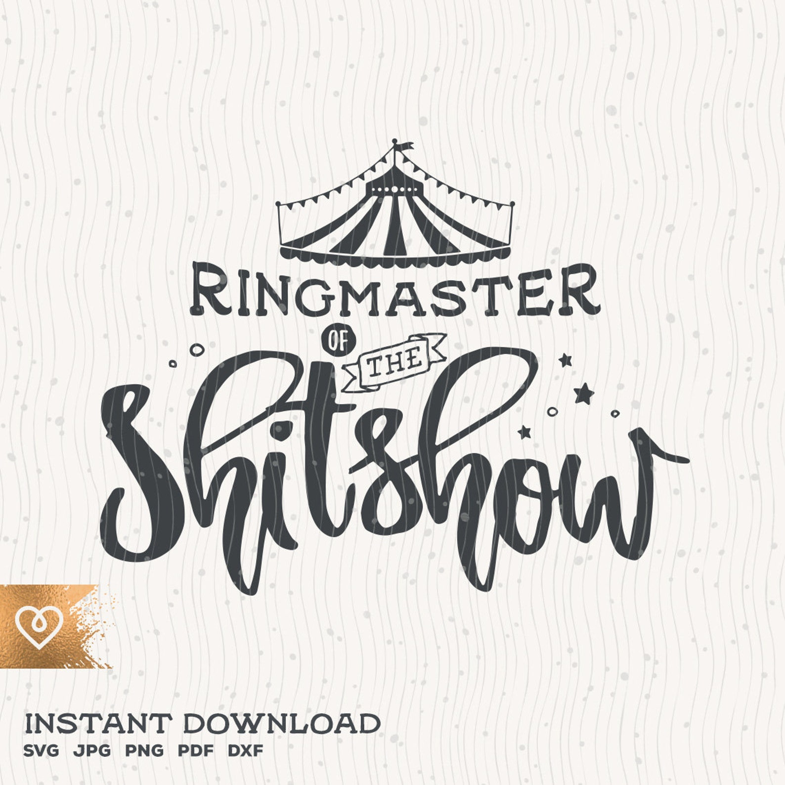 Ringmaster of the Shit Show Svg Shitshow Circus Ringmaster Svg - Etsy