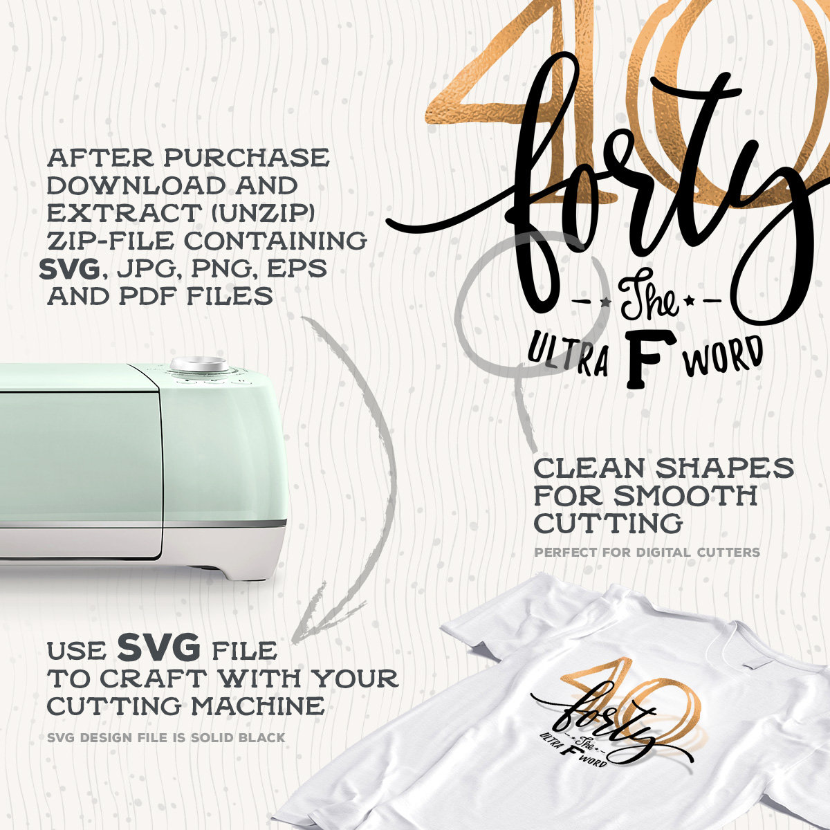 Forty Svg the Ultra F Word Svg 40th Birthday F-word Svg This - Etsy