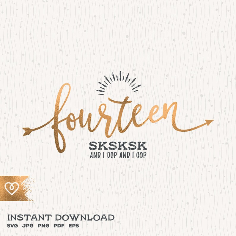 14 SKSKSK Svg and I Oop 14 Year Old Svg Vsco 14th Birthday Svg - Etsy