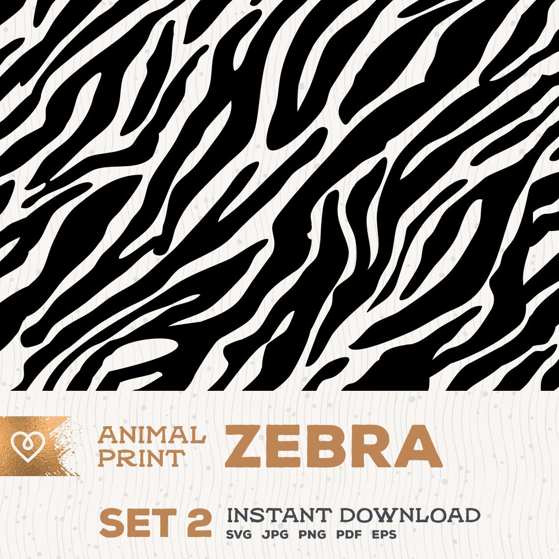 Zebra Svg Zebra Pattern Set 2 Svg Animal Print Svg Zebra - Etsy