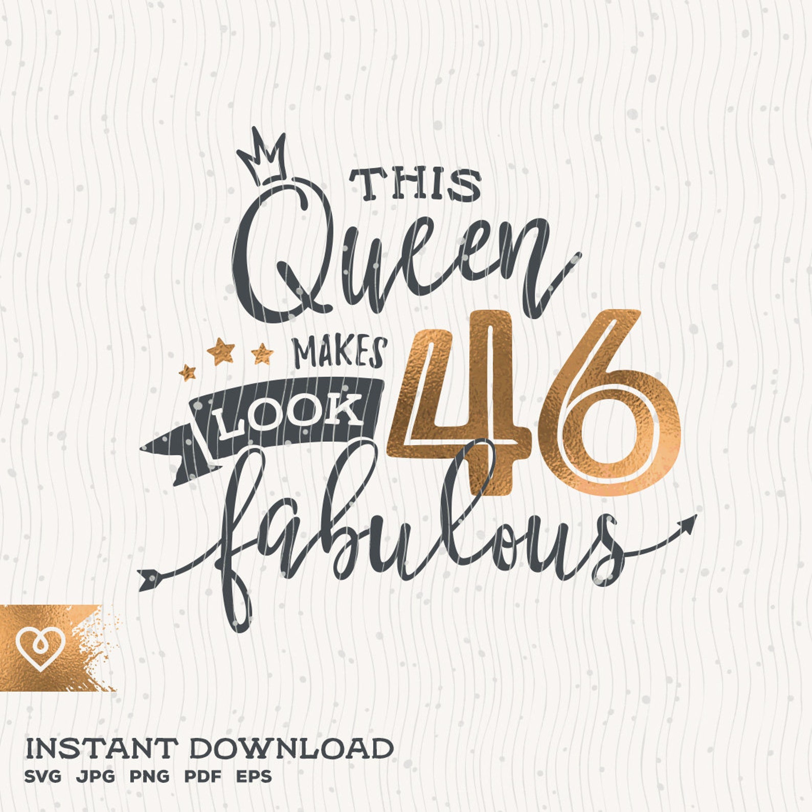 46th Birthday Svg This Queen Makes 46 Svg Look Fabulous Svg - Etsy