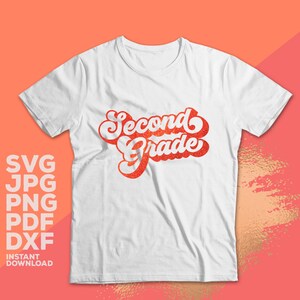 Second Grade Svg Hello Second Grade Rainbow Svg Back to School Svg ...