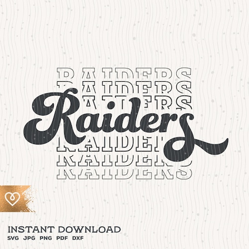 Raiders School Spirit Svg Vintage Raider Pride Png Retro | Etsy