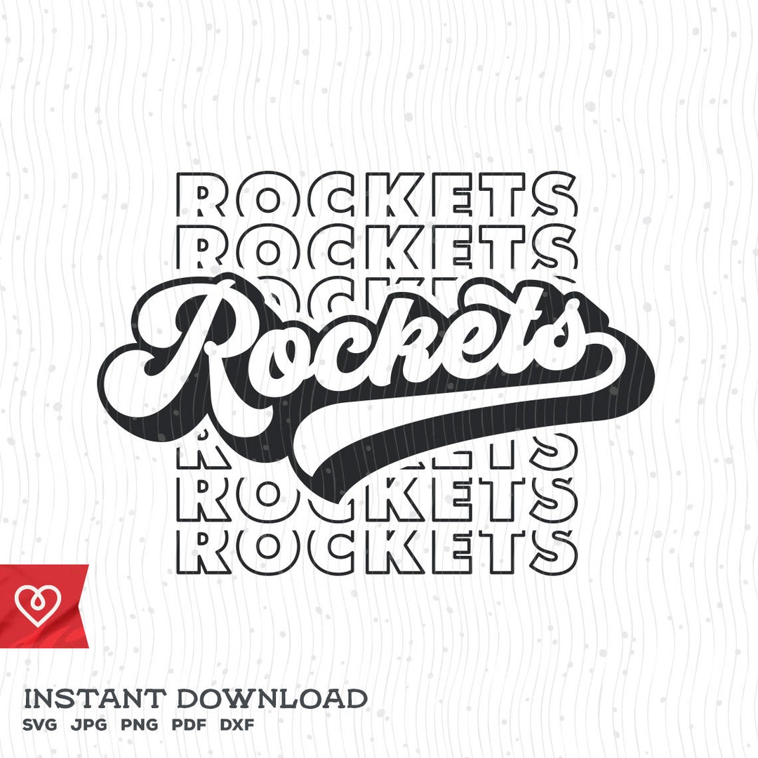 Rockets Svg School Spirit Rockets Retro Design Svg Rocket Pride Png ...
