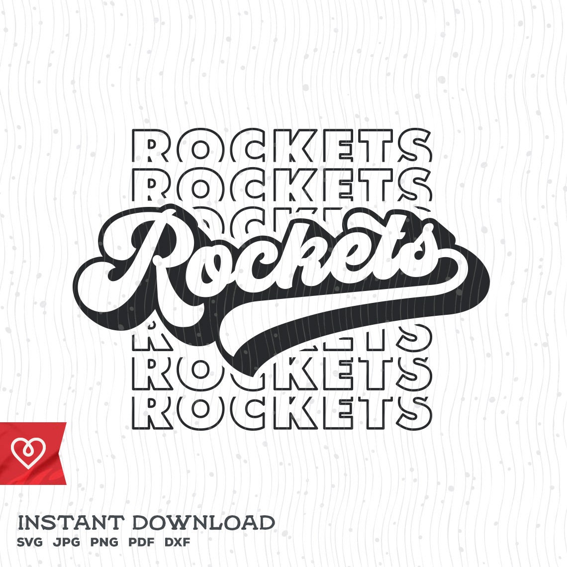 Rockets Svg School Spirit Rockets Retro Design Svg Rocket Pride Png ...