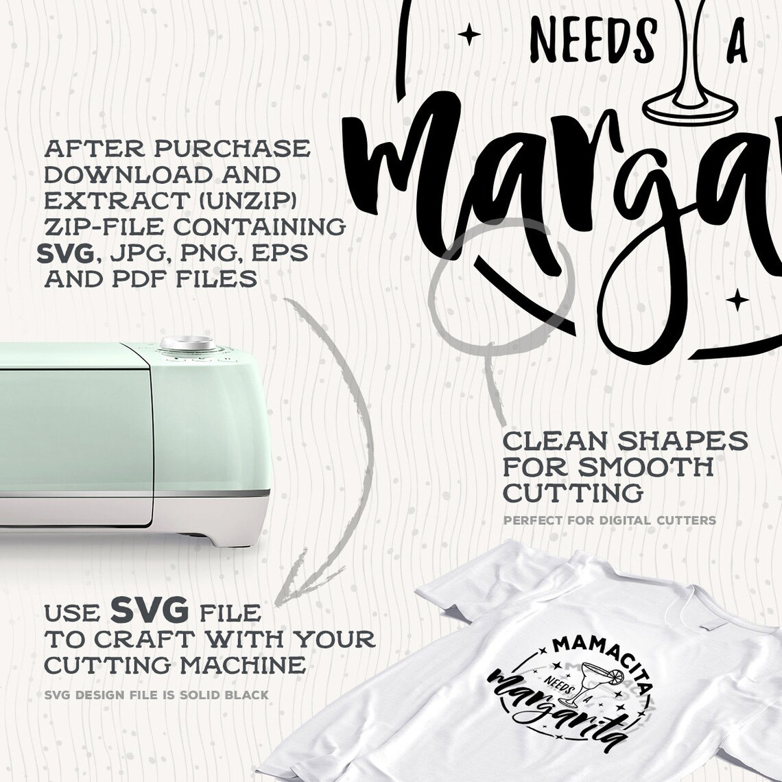 Mamacita Needs A Margarita Svg Instant Digital Download Mom - Etsy