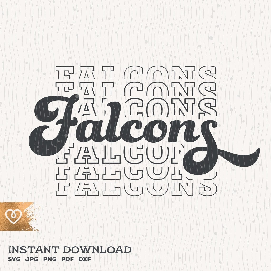 Falcons School Spirit Svg Falcon Pride Png Retro Falcons Team - Etsy