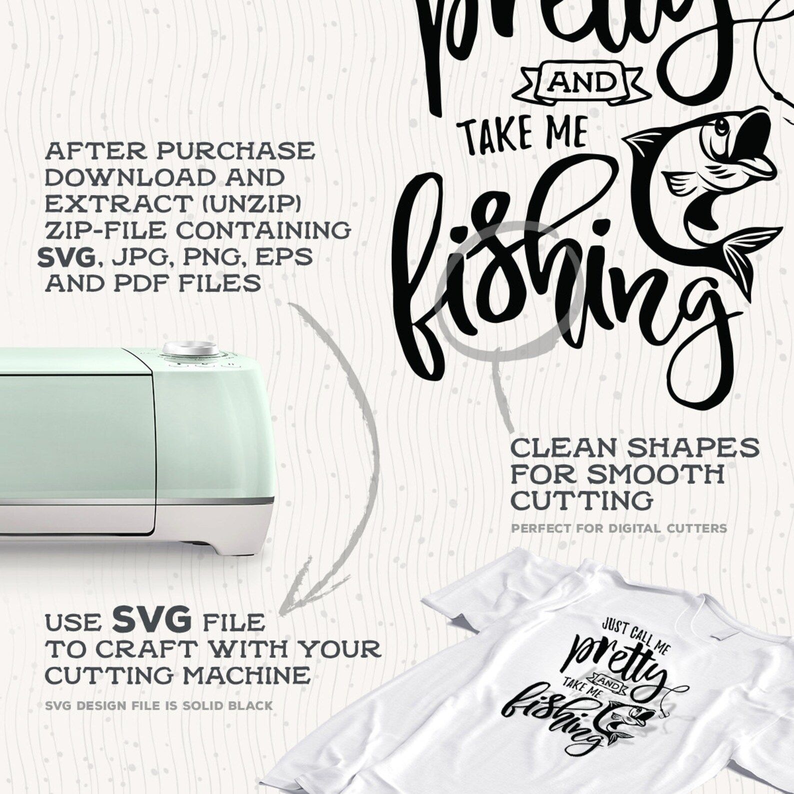 Fishing Svg Call Me Pretty Svg Take Me Fishing Svg Fish - Etsy