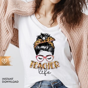 Teacher Life Png Back to School Sublimation Print Tumbler - Etsy