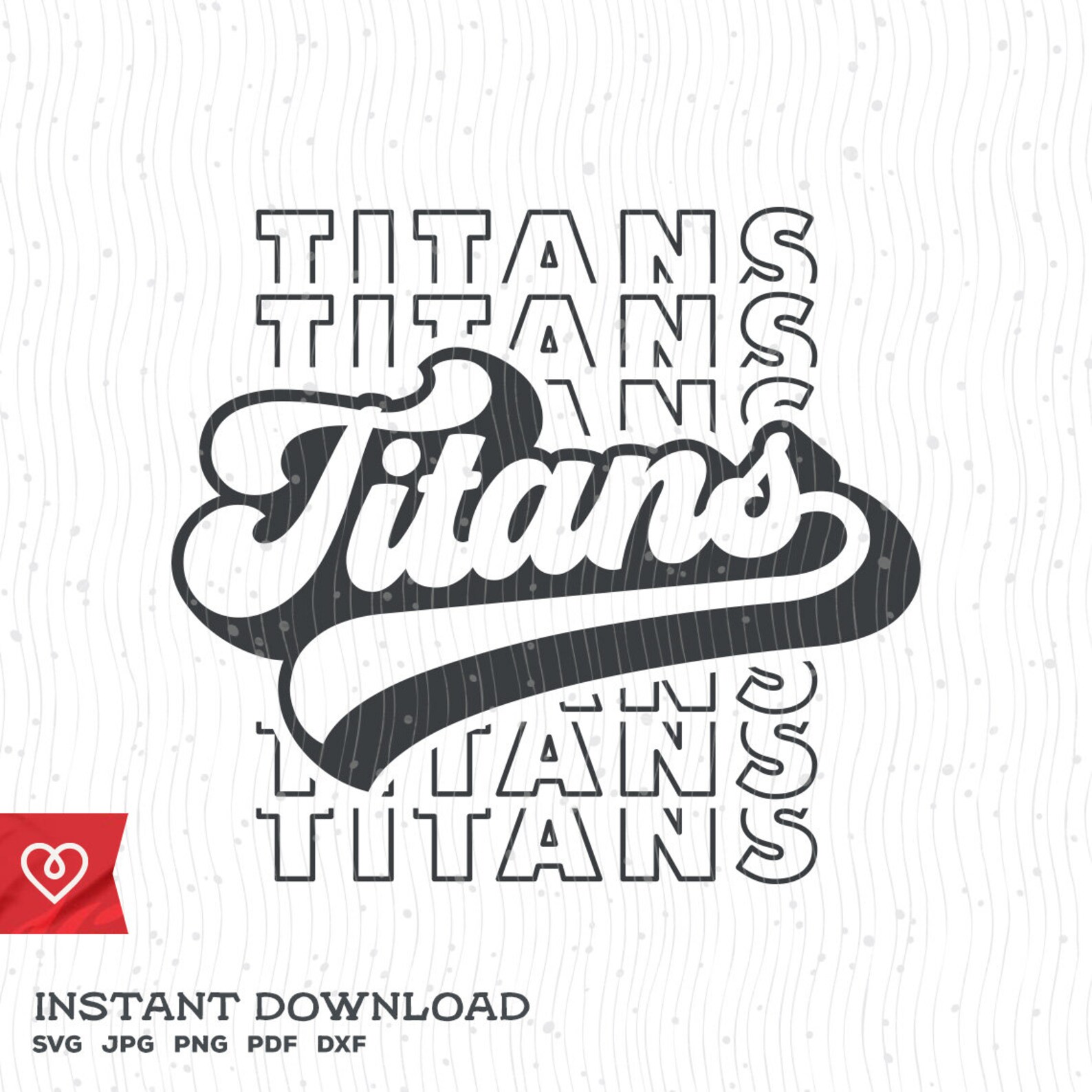 Titans Echo Svg School Spirit Retro Design Svg Titan Pride Png Titans ...