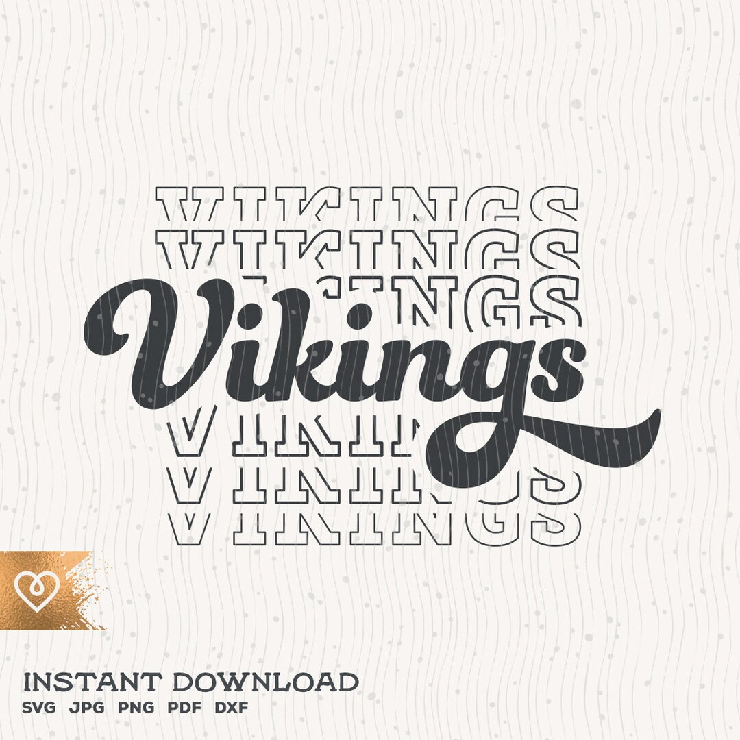 Vikings Svg School Spirit Viking Pride Png Retro Vikings Team Svg ...