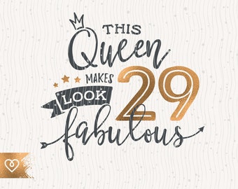 29th Birthday Svg | Etsy