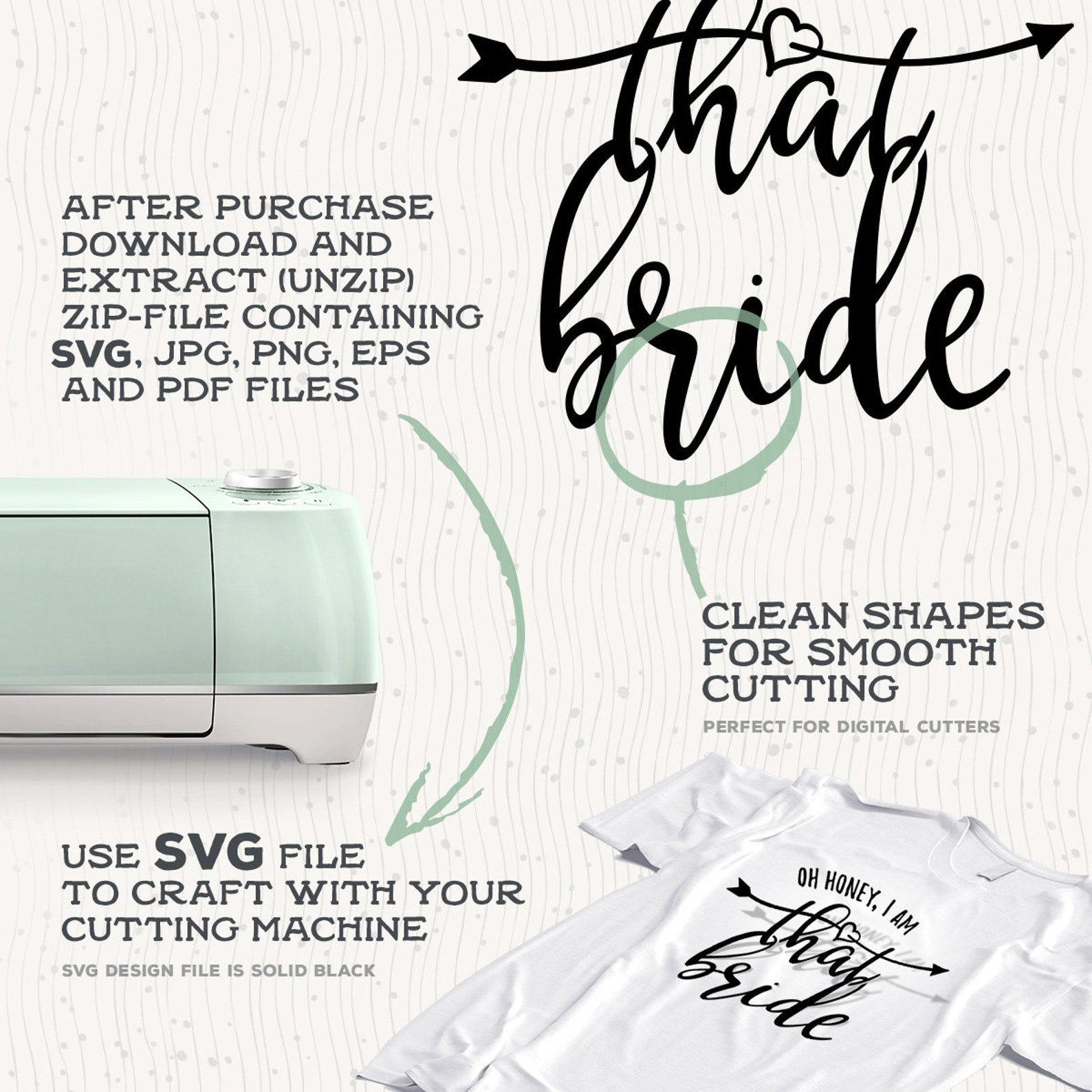 Bride Svg Oh Honey I Am That Bride Svg Bride Wedding Party Png | Etsy