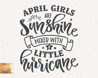 April Girl Svg | Etsy