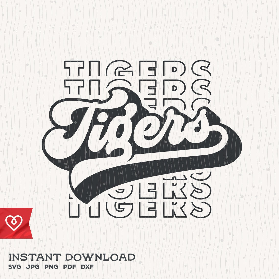 Tigers Svg School Spirit Png Tigers Retro Design Tiger Pride - Etsy